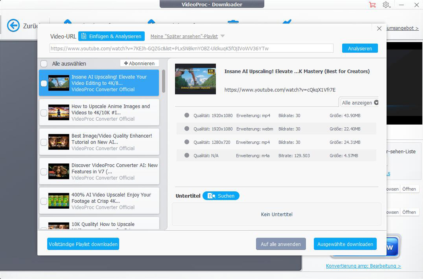 VideoProc Download Center: Multimedia-Tools Kostenlos Herunterladen